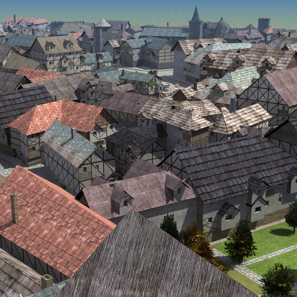max medieval walled town