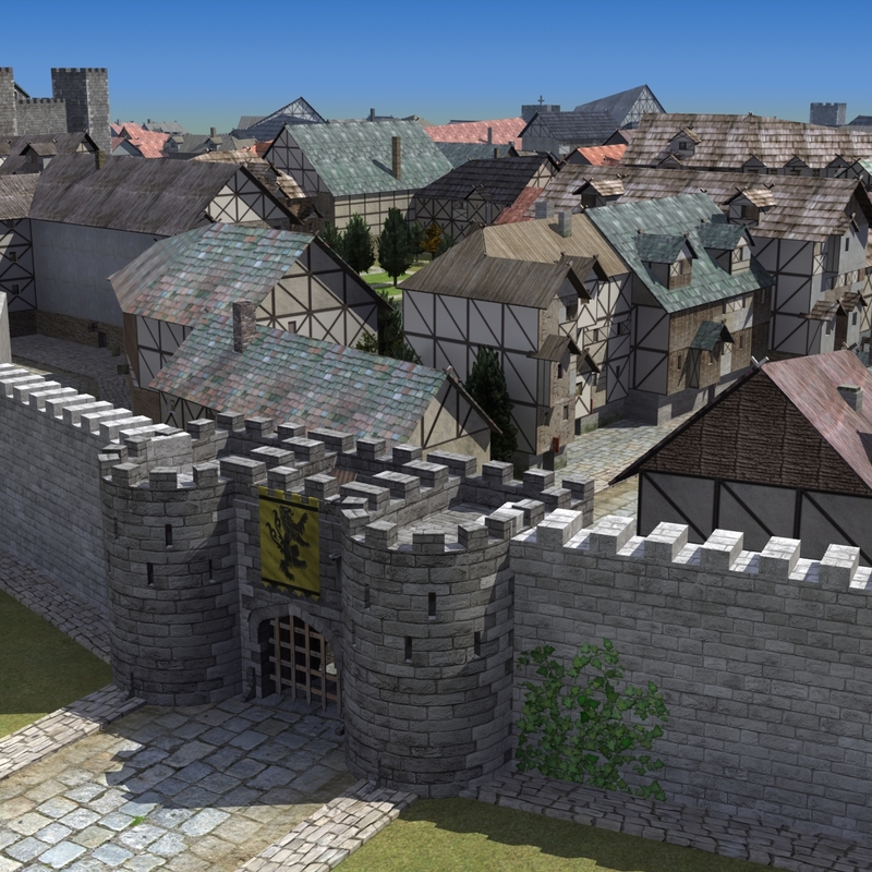 max medieval walled town
