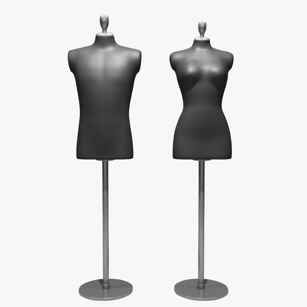 showroom dummy clothes 3d model