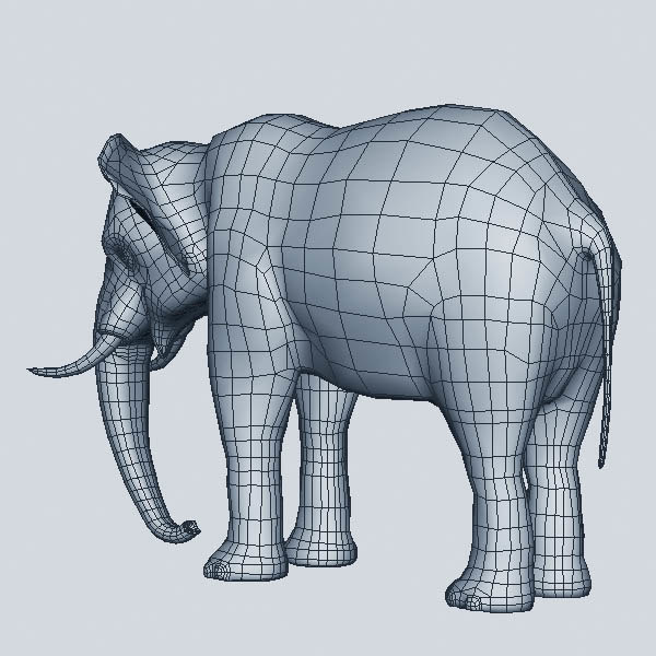 3ds elephant cheetah3d