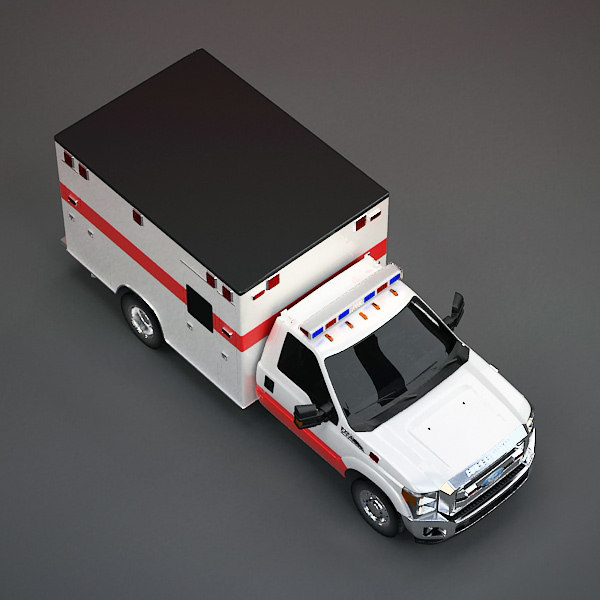3d model ambulance super duty