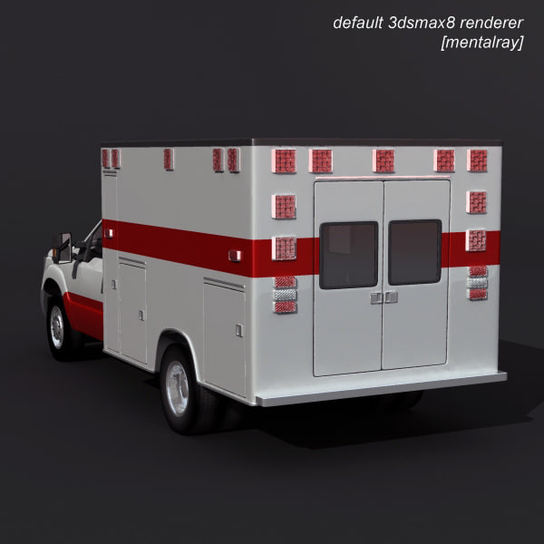 3d model ambulance super duty