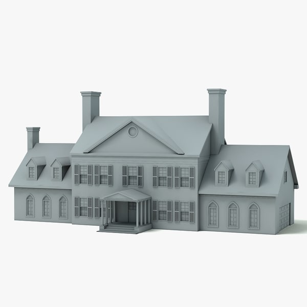 3d classic georgian model