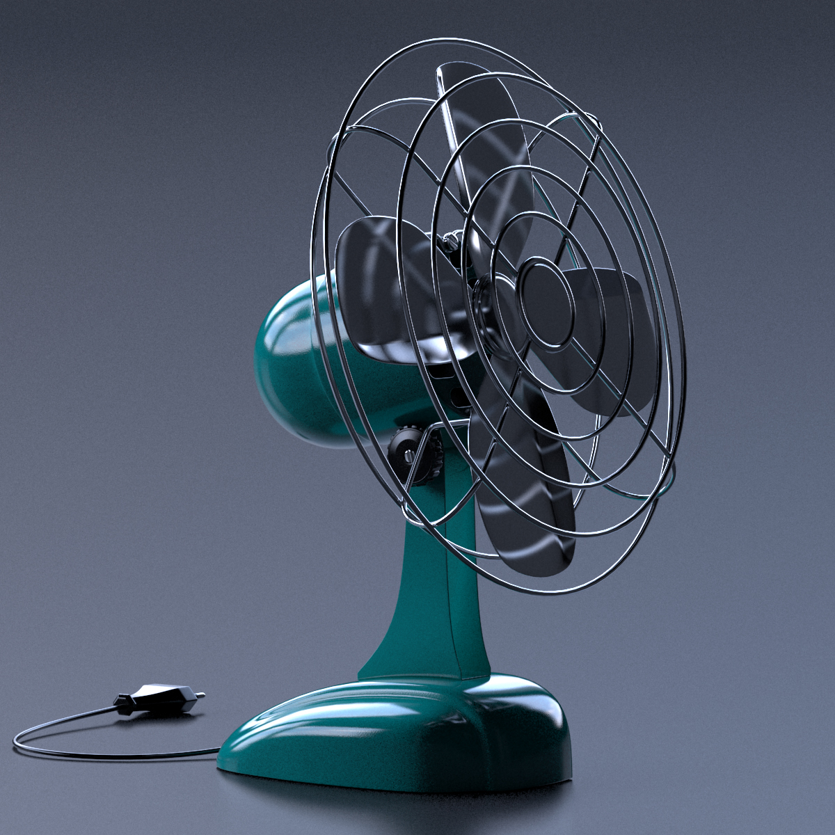 3d retro fan