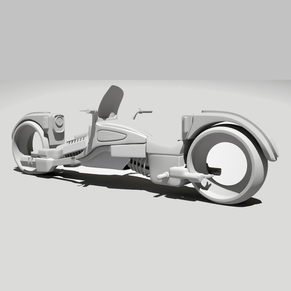 sci fi astral motorcycle 3d 3ds