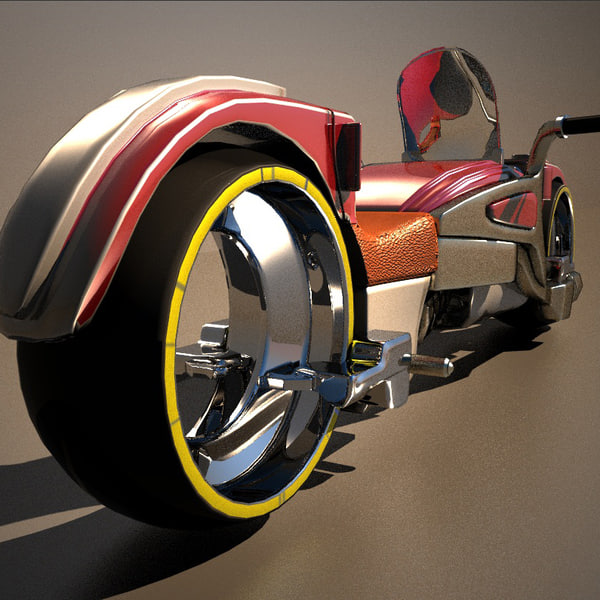 sci fi astral motorcycle 3d 3ds