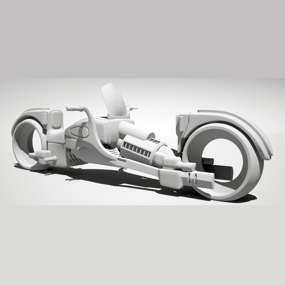 sci fi astral motorcycle 3d 3ds