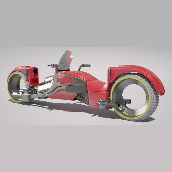 sci fi astral motorcycle 3d 3ds