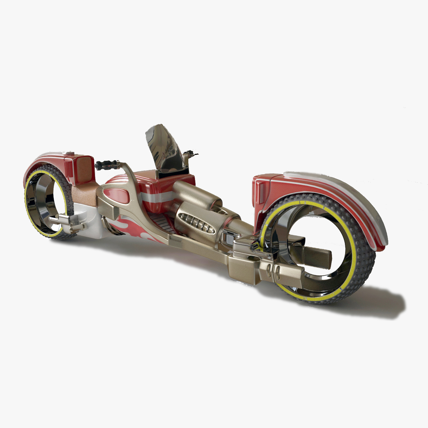 sci fi astral motorcycle 3d 3ds