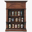 3d beer stein display cabinet model