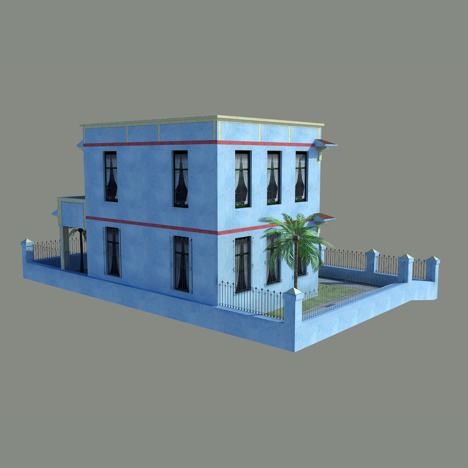 cuban house 3d max