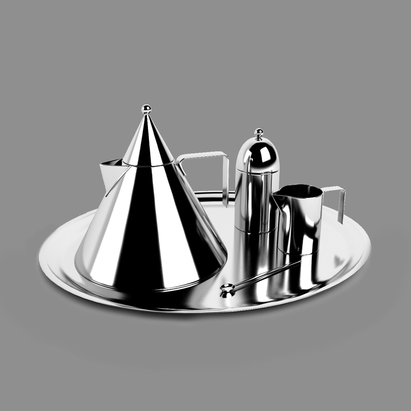3d model kettle aldo rossi