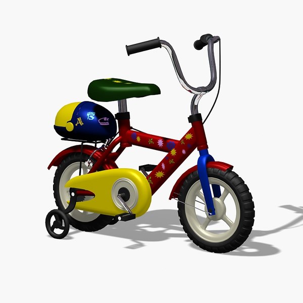 kid bike 3d model