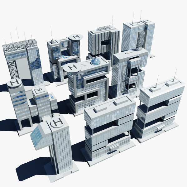 3d model building numbers