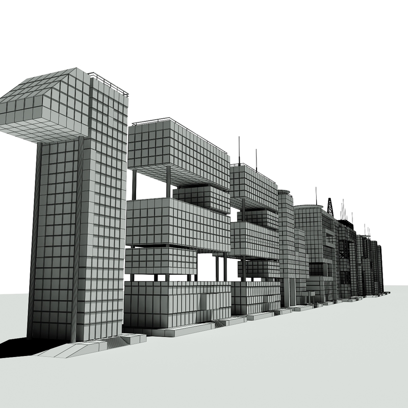 3d model building numbers