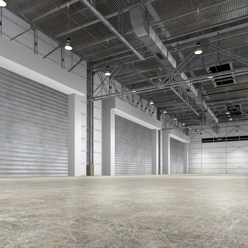 warehouse interior obj