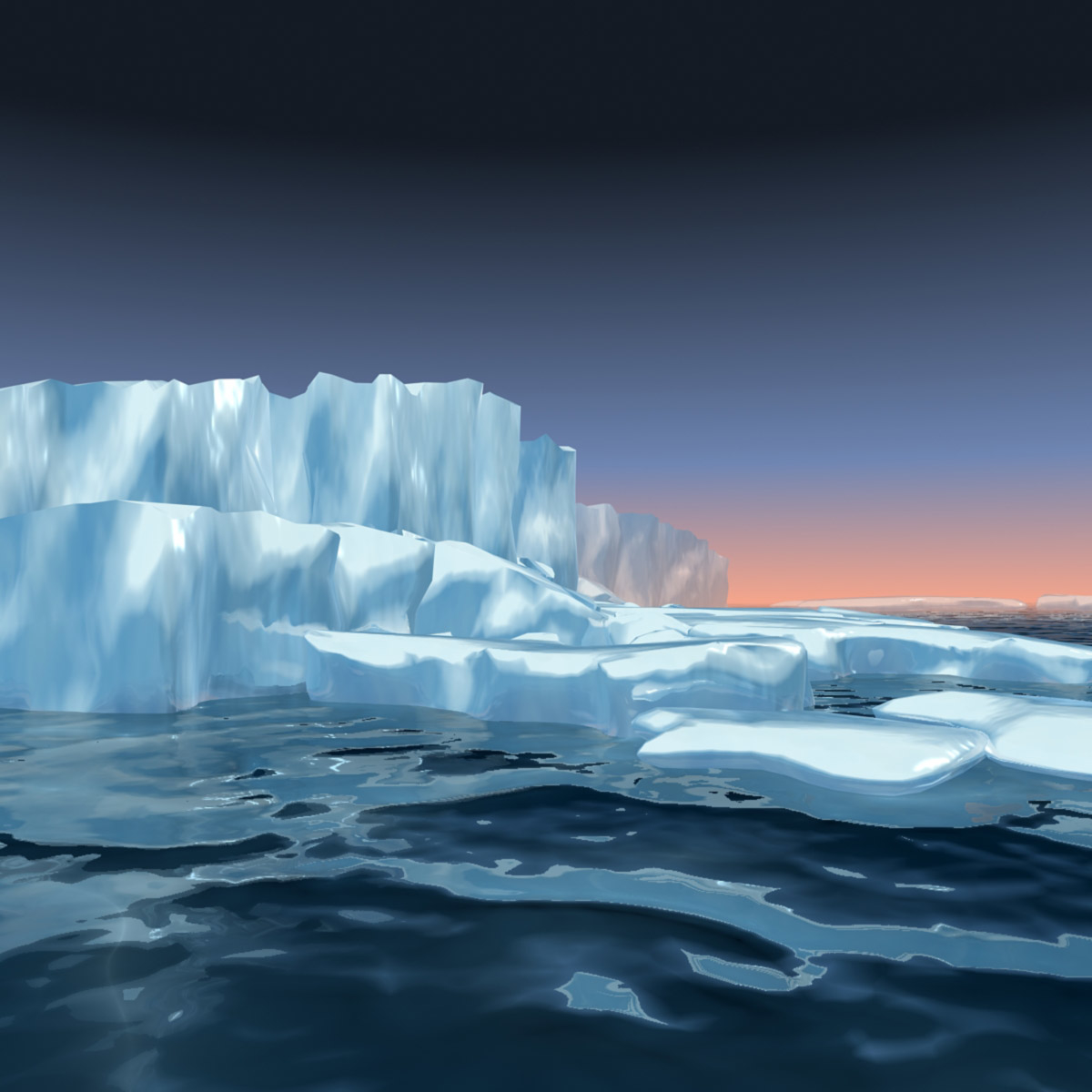 iceberg ice berg 3d 3ds