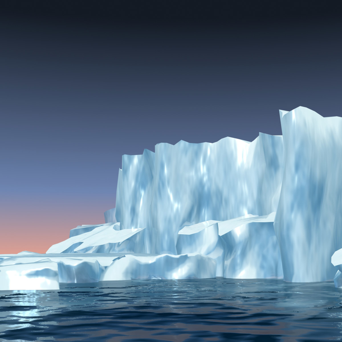 iceberg ice berg 3d 3ds