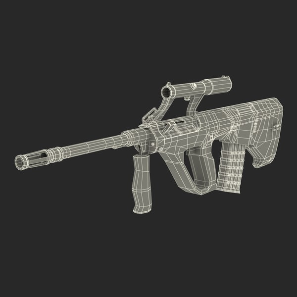 steyr aug a1 3d model