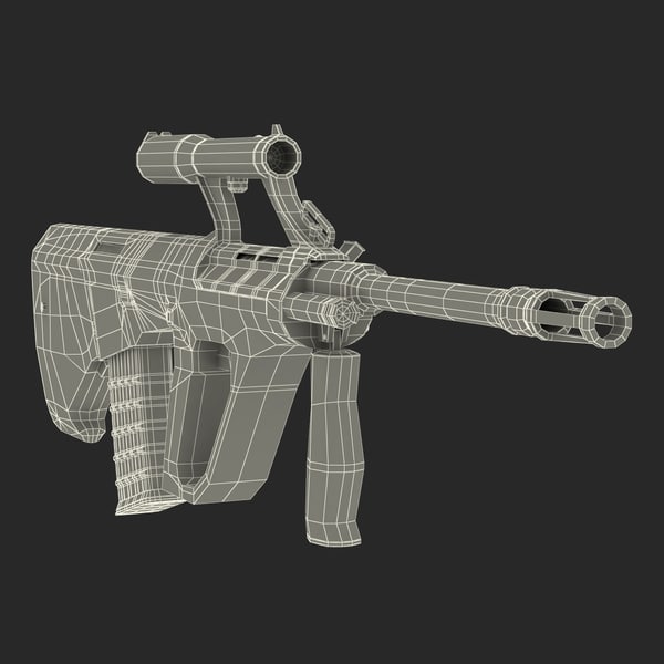 steyr aug a1 3d model