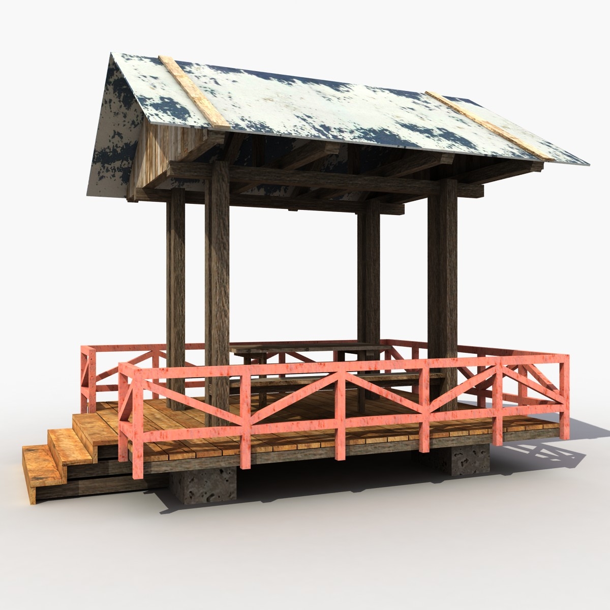 3ds max arbor modeled