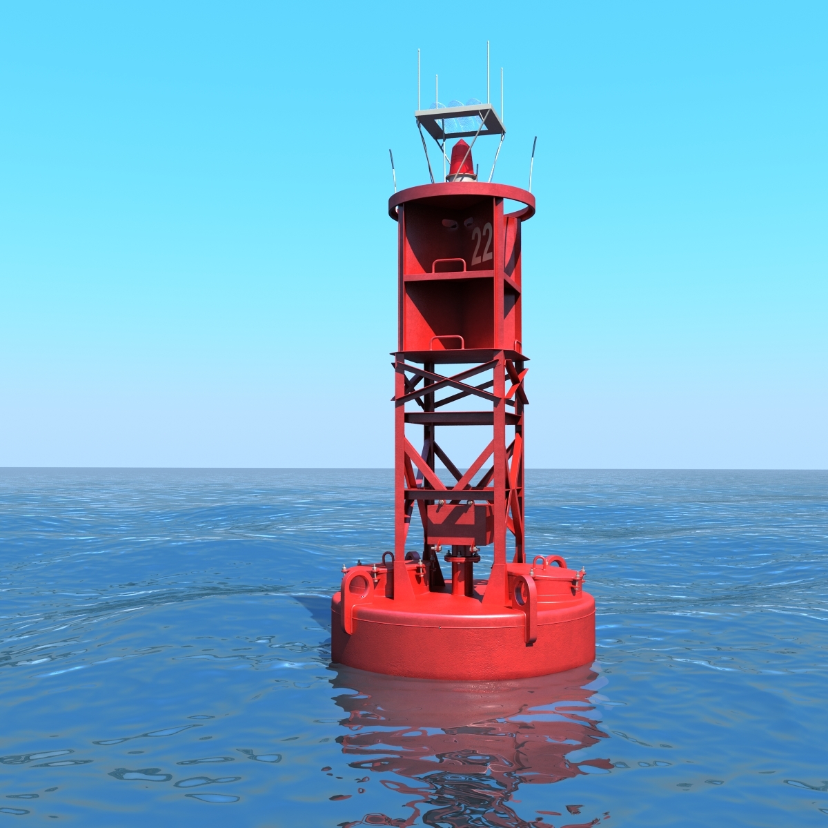 navigational buoy 3d model