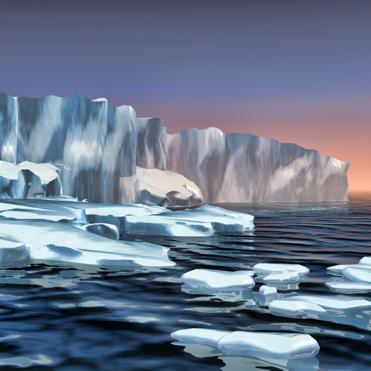 iceberg ice berg 3d 3ds