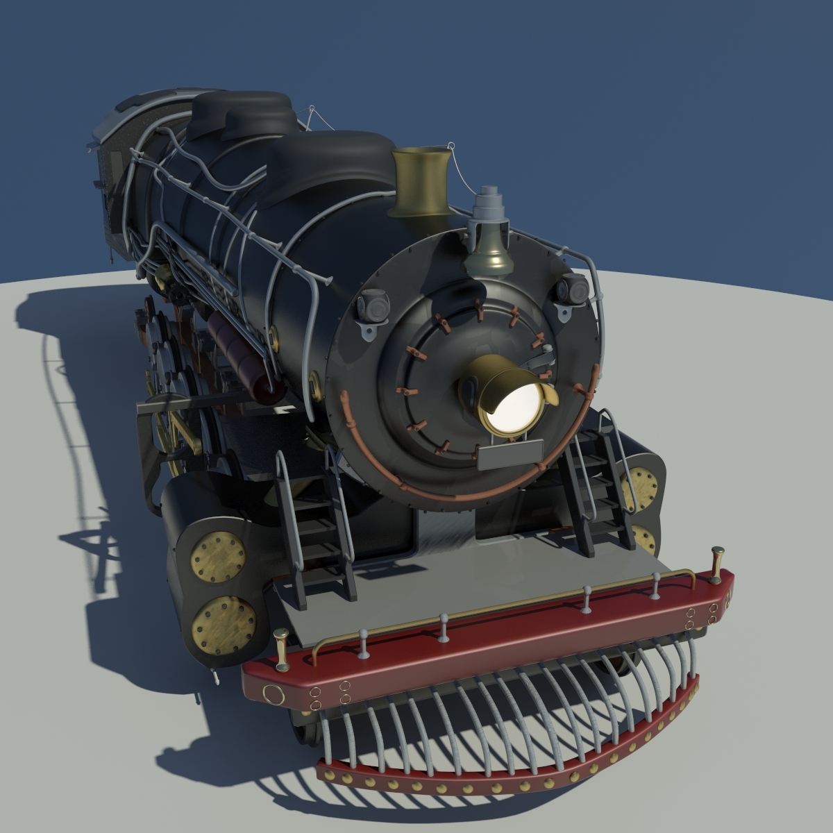 3d train locomotive model