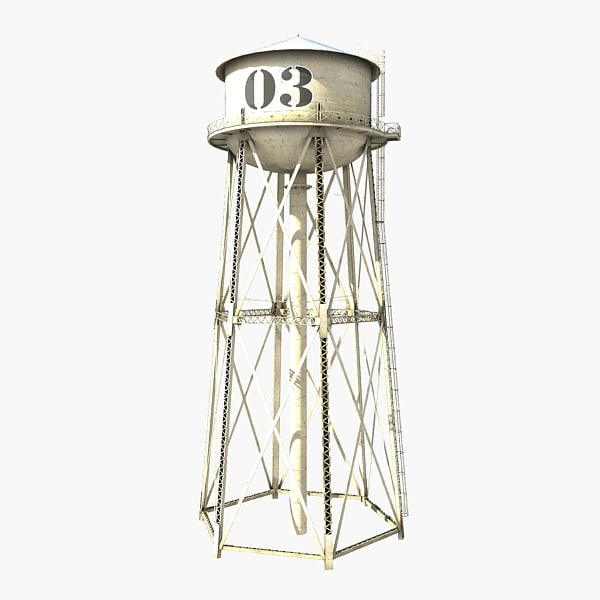 water tower 3d model