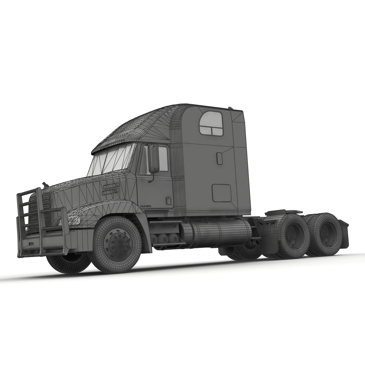 3d model mack vision truck sleeper