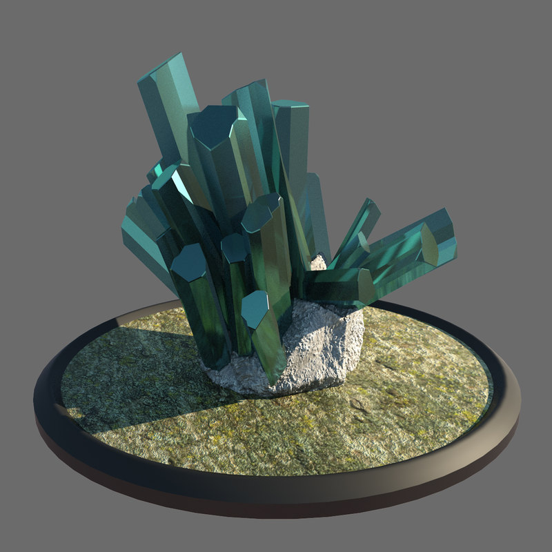 natural crystal 3d model
