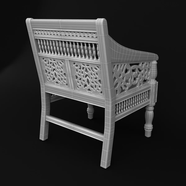 3d model hand carved maharaja