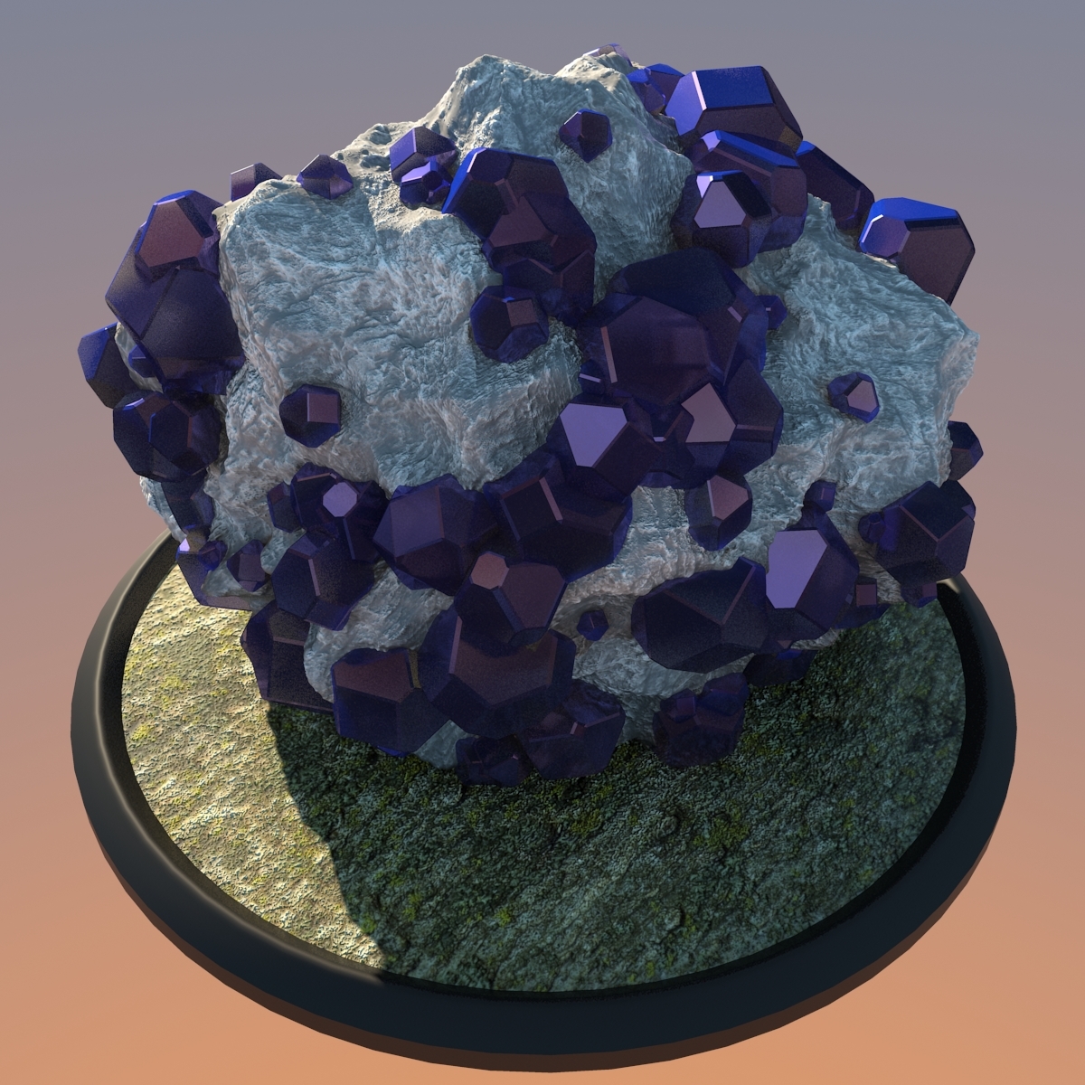 natural crystal 3d max