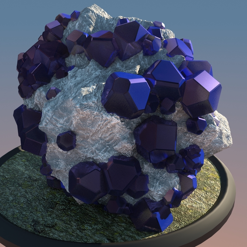 natural crystal 3d max