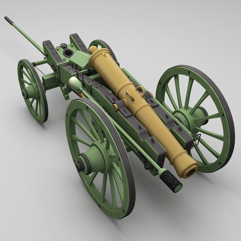 napoleons 12-pdr gribeauval field 3d model