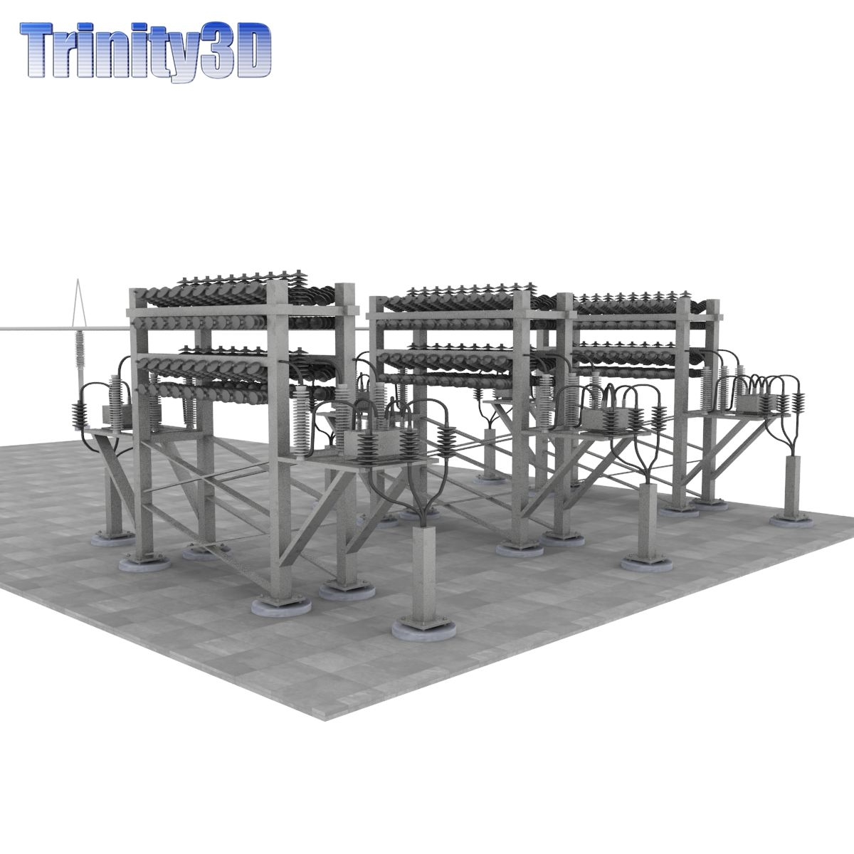 3d substation capacitor bank