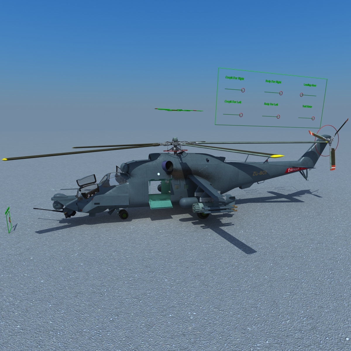 3d mi 24 super hind