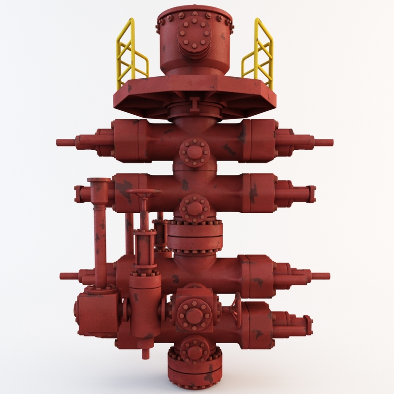 3d model rig bop stack