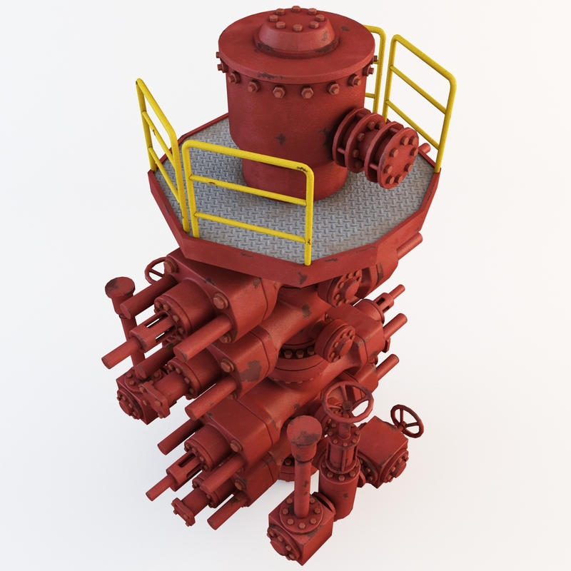 3d model rig bop stack