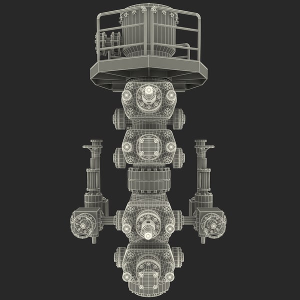 3d model rig bop stack