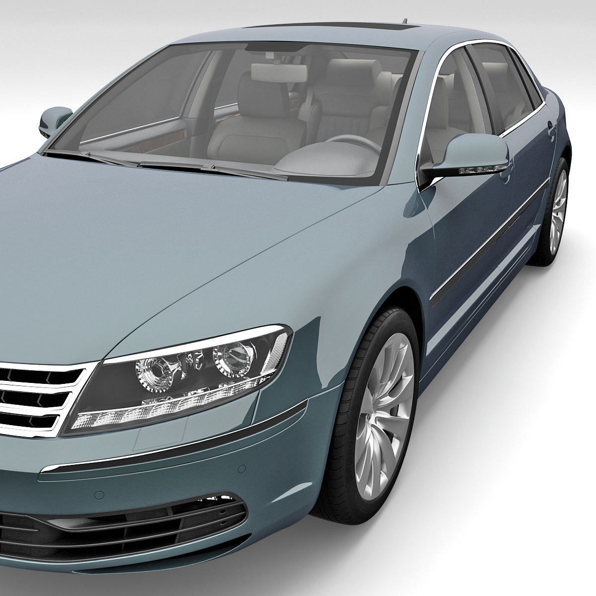 3d volkswagen phaeton 2011 car model