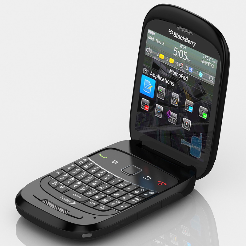 3ds max blackberry style 9670 cellphone