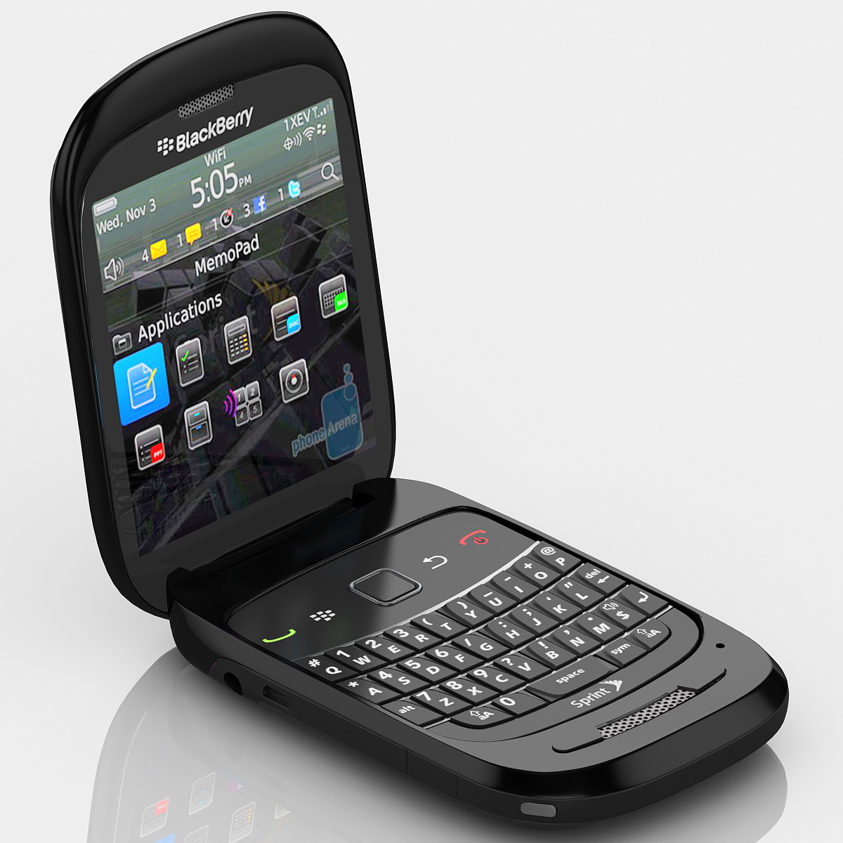 3ds max blackberry style 9670 cellphone