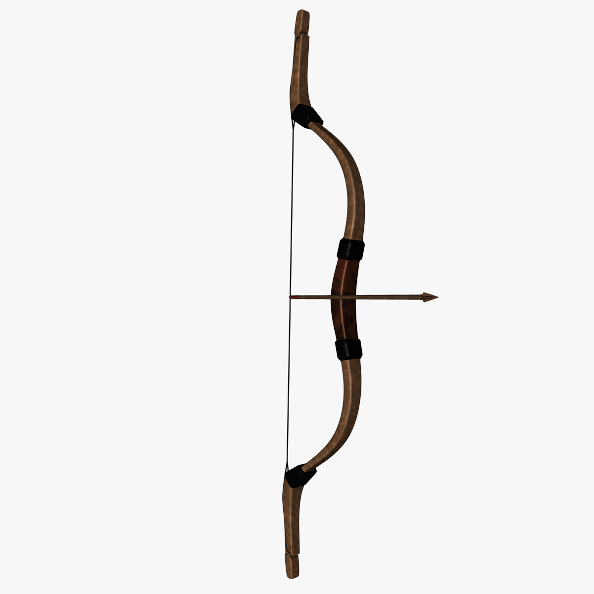 3d mongol bow weapon