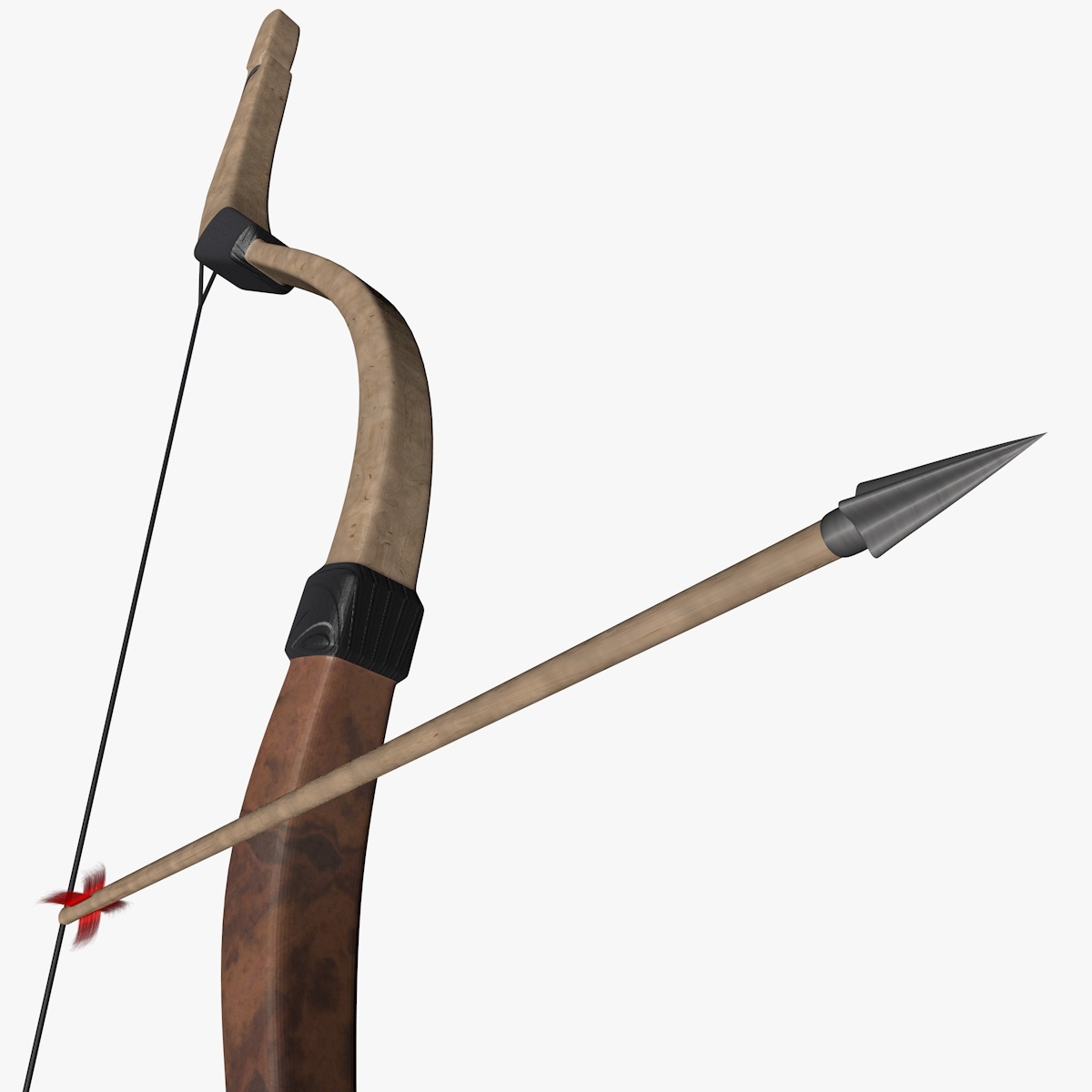 3d mongol bow weapon