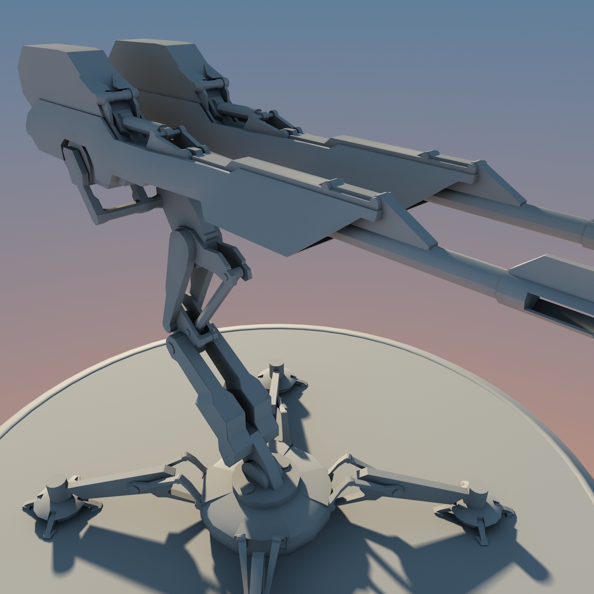 3d gun turret