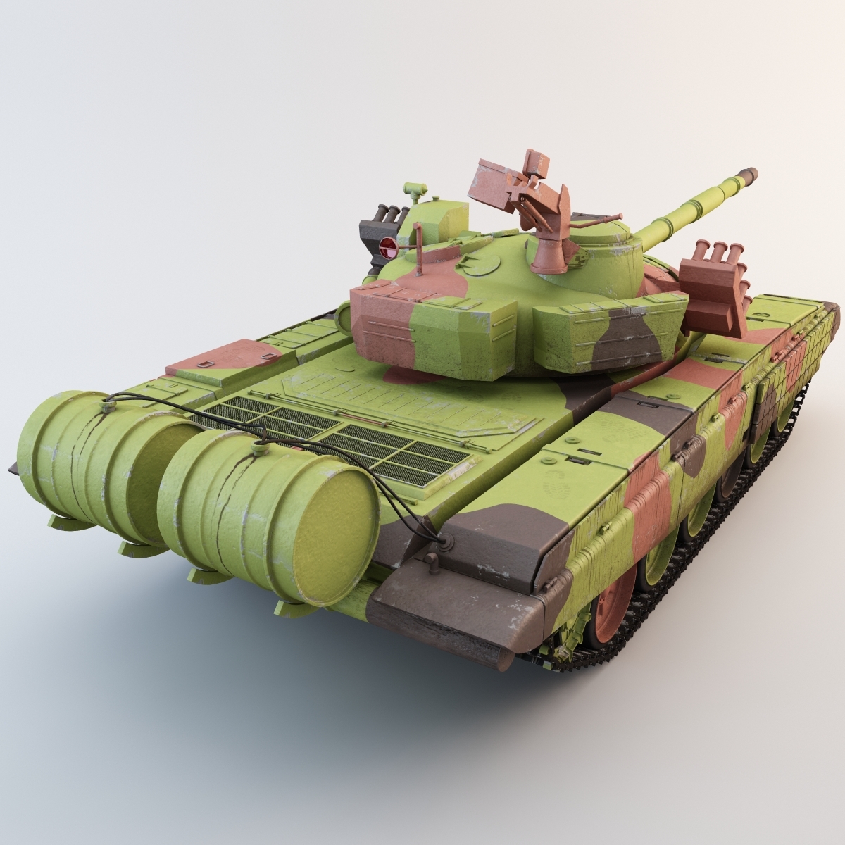 polish pt-91 twardy main 3d model