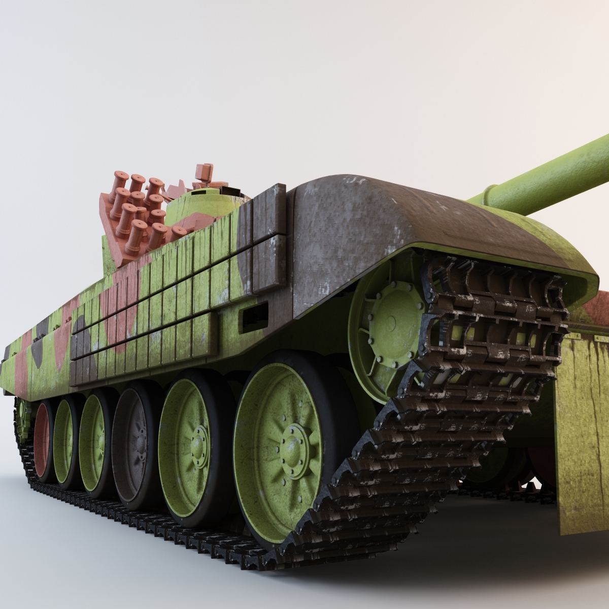 polish pt-91 twardy main 3d model