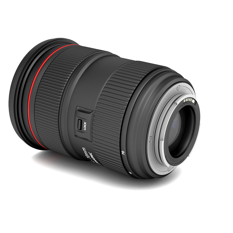 canon lens ef 24-70mm 3d model