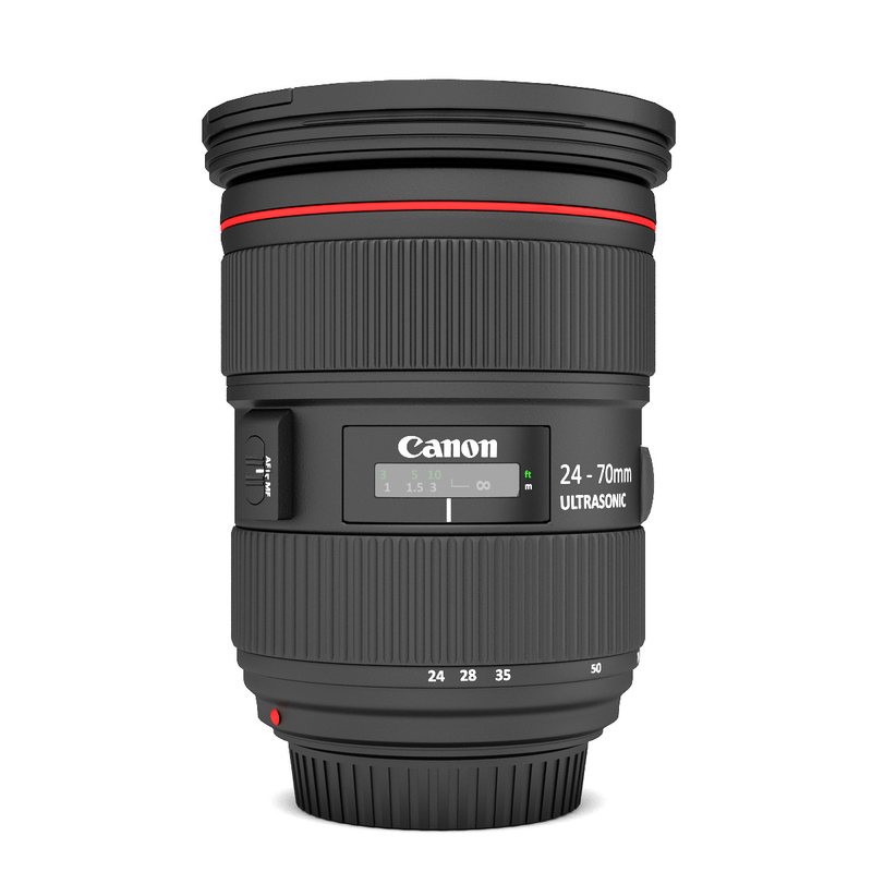 canon lens ef 24-70mm 3d model